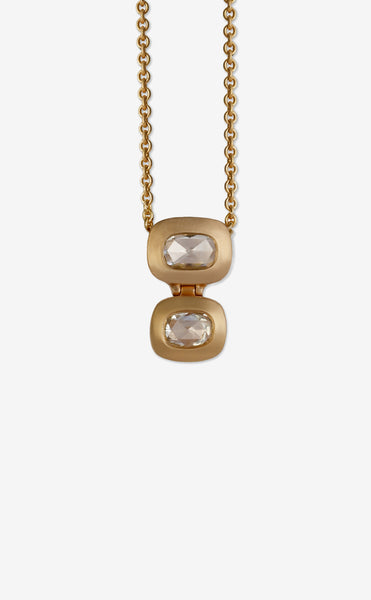 Hinged Diamond Block Necklace – S.Yamane